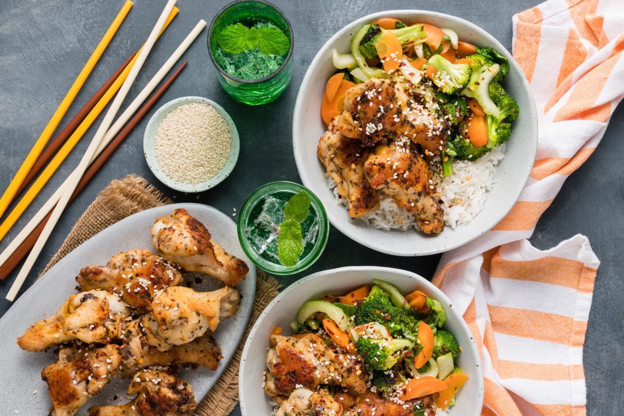 Korean Style Chicken Nibbles | My Food Bag - Recipes