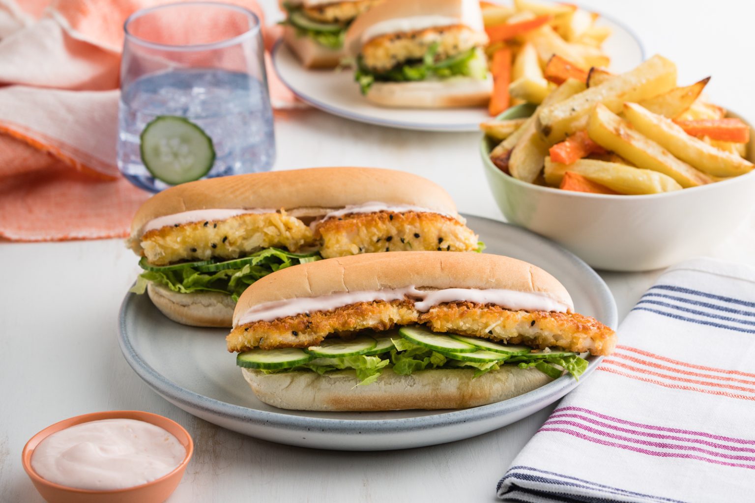 Japanese Fish Finger Rolls With Sesame Chippies | My Food Bag - Recipes