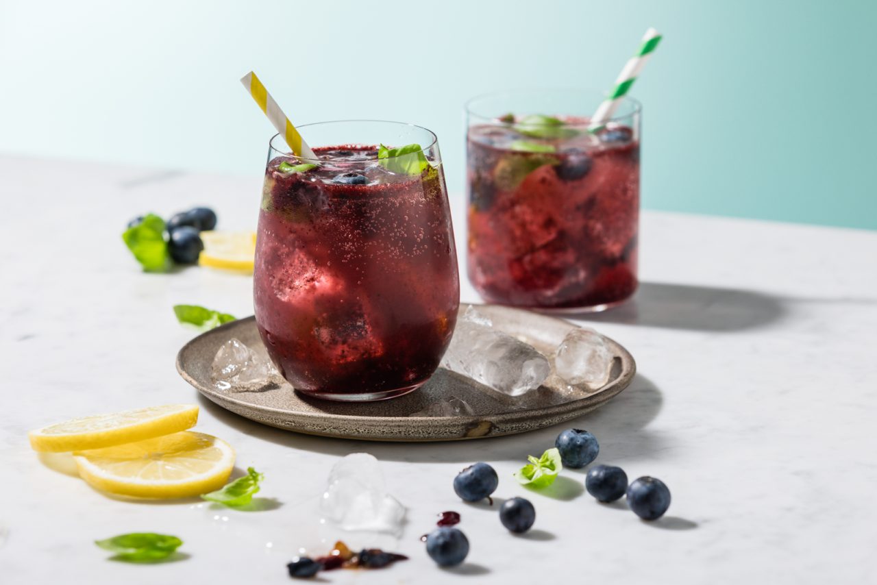 Blueberry Basil Fizz | Fresh Start - Recipes