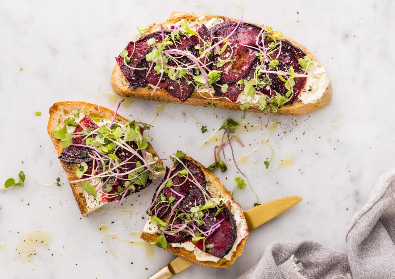 Gut Heroes Sourdough Series: Beetroot, Cream Cheese & Sprout Toast ...