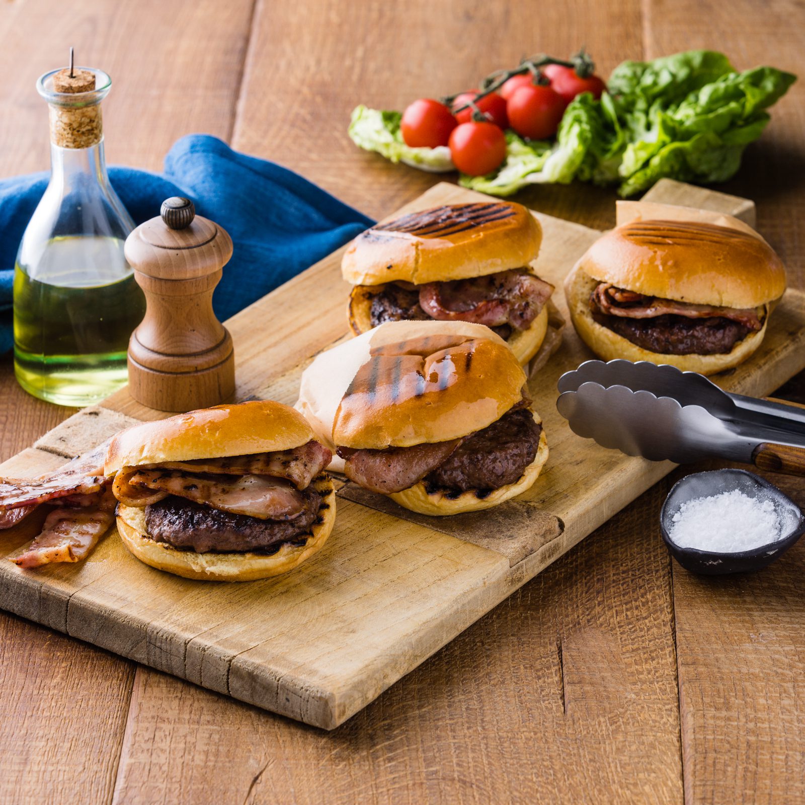 Wagyu Beef & Bacon Burgers | Blog - Add On Recipes - Bargain Box - My ...