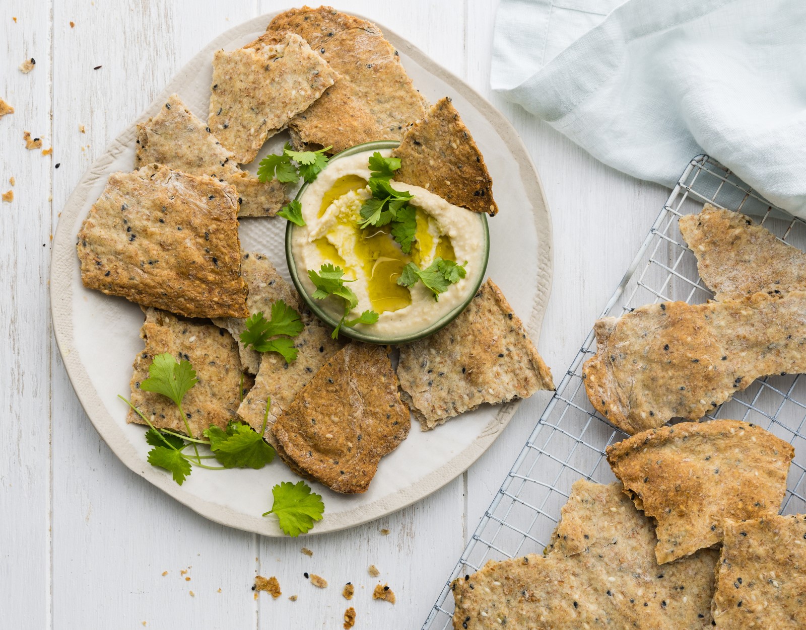 Oregano & Sesame Seed Crackers | Blog - Add On Recipes - Bargain Box ...